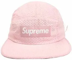 Supreme Perforated Camp Cap - Pink