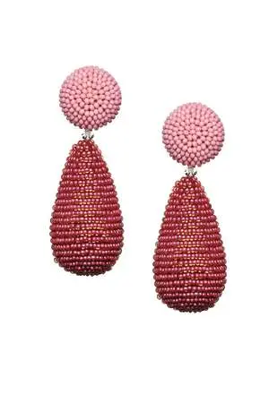 Sachin & Babi Alena Clip-on Earrings - Guava