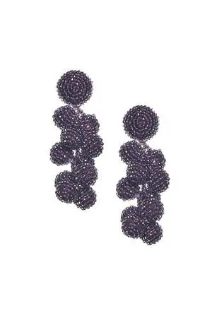 Sachin & Babi Coconuts Clip-on Drop Earrings - Violet
