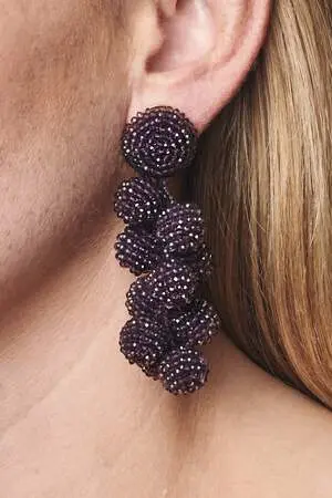 Sachin & Babi Glass Beaded Cluster Earrings