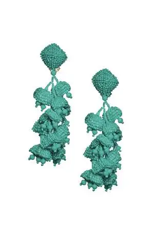 Sachin & Babi Grapes Clip-on Earrings - Mint