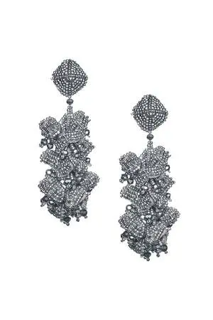 Sachin & Babi Grapes Clip-on Earrings - Silver