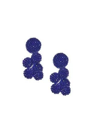 Sachin & Babi Clip-on Drop Earrings - Cobalt