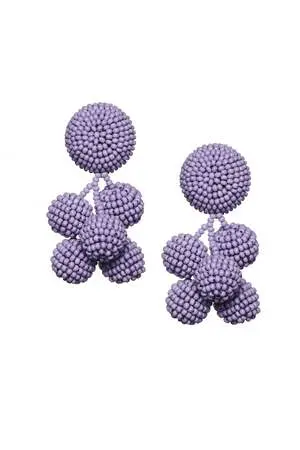 Sachin & Babi Mini Coconuts Clip-on Earrings - Lilac