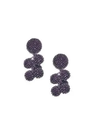 Sachin & Babi Mini Clip-on Earrings - Violet