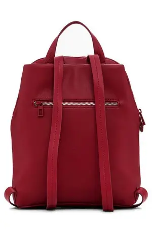 Desigual Faux Leather Backpack - Maroon