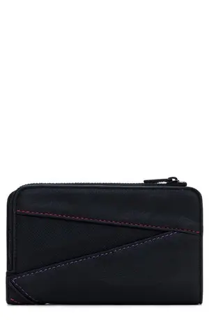 Desigual Faux Leather Bifold Wallet - Black Multi