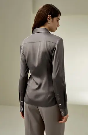 Lilysilk Elegant Silhouette Slim Fit Silk Shirt