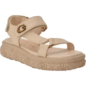 Guess Lanara Platform Sandals - Ivory