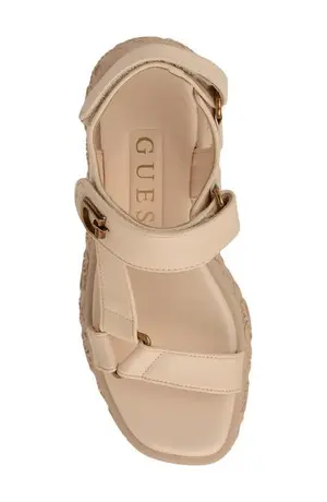 Guess Lanara Platform Sandals - Ivory