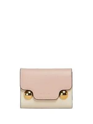 Marni Logo-debossed Wallet - Neutrals