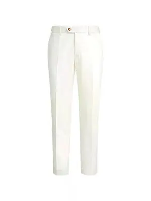 Brunello Cucinelli Gabardine Trousers - White