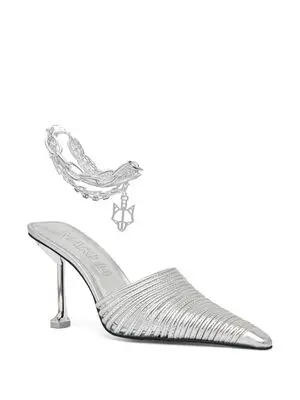 NAKED WOLFE Chromed Pumps
