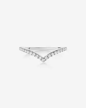 Ring Concierge Curved Diamond Band Wedding Ring - Platinum
