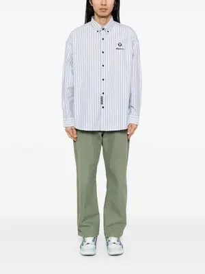 AAPE BY *A BATHING APE Striped Shirt - Grey