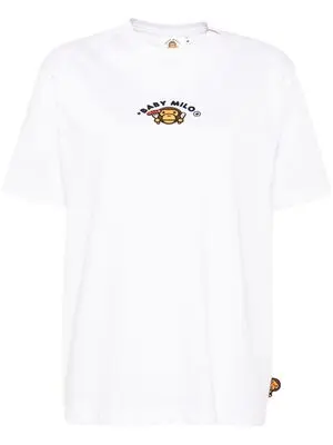 A BATHING APE Logo-print T-shirt - White