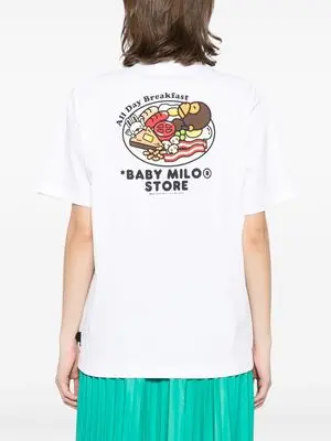 A BATHING APE Logo-print T-shirt - White