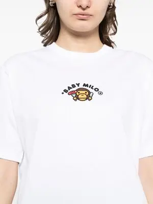 A BATHING APE Logo-print T-shirt - White