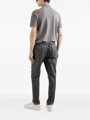 Dolce & Gabbana Logo-plaque Polo Shirt - Grey