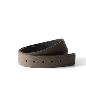 Prada Prada Leather Belt Strap Grey