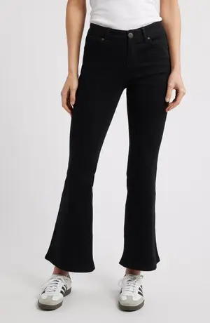 1822 Denim Mid-rise Flare Jeans - Black