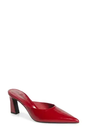 Jeffrey Campbell Pointed Toe Mule - Cherry Red