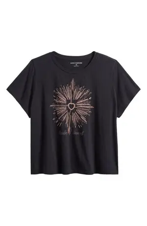 Lucky Brand Heart Burst Graphic T-shirt