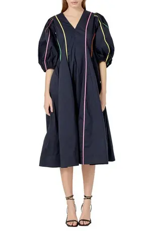 Women's Zip-Up Midi Dresses