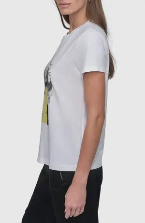 Dkny Chrysler Graphic T-shirt - White