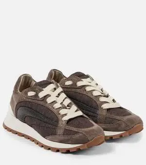 Brunello Cucinelli Suede Sneakers - Brown