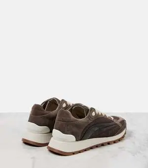 Brunello Cucinelli Suede Sneakers - Brown