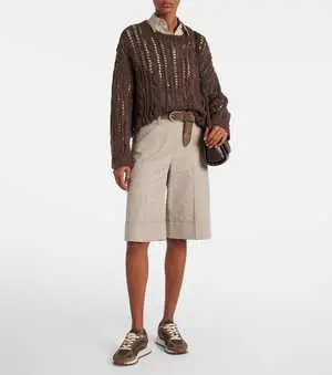 Brunello Cucinelli Suede Sneakers - Brown