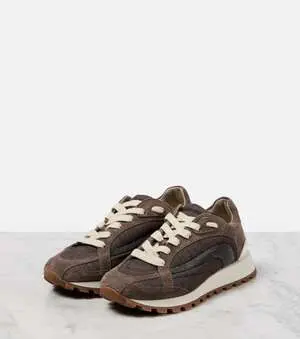 Brunello Cucinelli Suede Sneakers - Brown