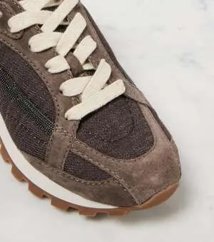 Brunello Cucinelli Suede Sneakers - Brown
