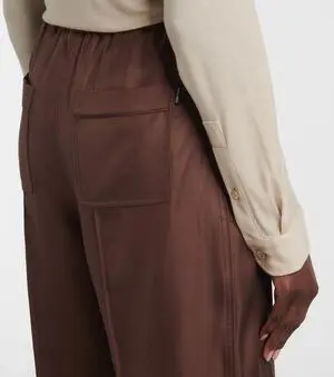 TOM FORD Silk Wide-leg Trousers