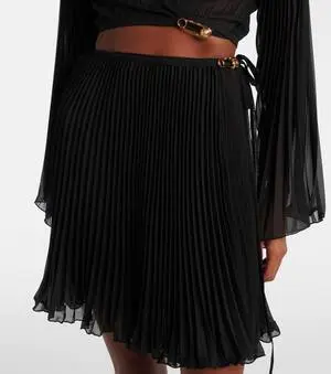 Versace Safety Pin Pleated Beach Cover-up