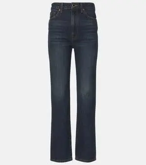 Khaite Abigail High-rise Straight Leg Jeans - Blue