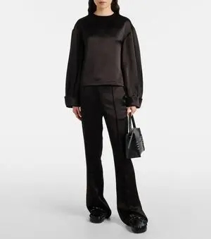 JW Anderson Mid-rise Satin Straight Pants