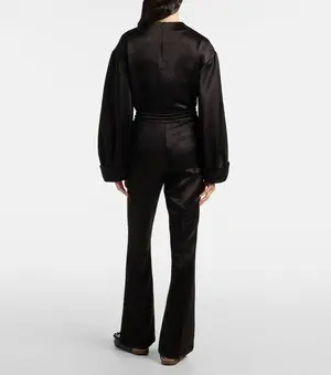JW Anderson Mid-rise Satin Straight Pants