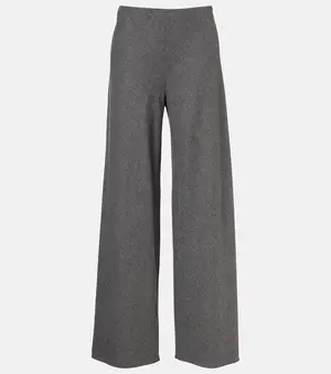 Vince High-rise Wide-leg Pants - Grey