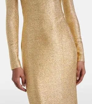 Oscar De La Renta Lamé Gown - Gold