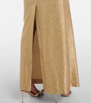 Oscar De La Renta Lamé Gown - Gold