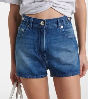 Versace Faded Denim Shorts