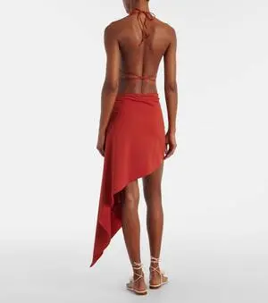 Magda Butrym Asymmetrical Beach Cover-up - Orange