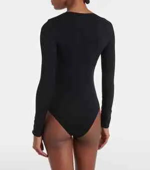 Wolford The V Neck Bodysuit - Black