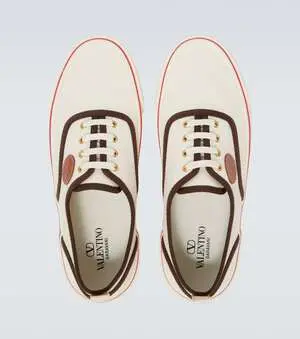 Valentino Garavani Nojoke Canvas Sneakers - White