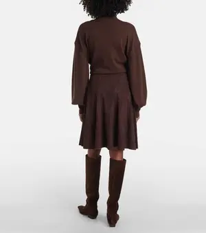Stouls Rosalba Suede Midi Skirt