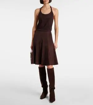 Stouls Rosalba Suede Midi Skirt