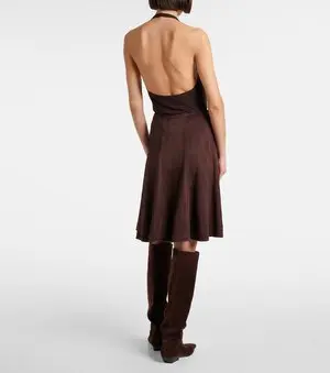 Stouls Rosalba Suede Midi Skirt