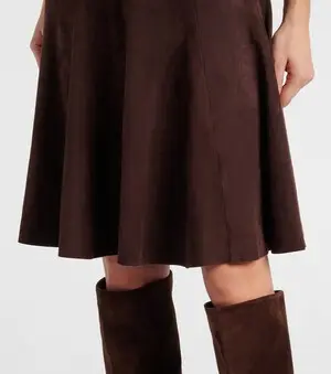 Stouls Rosalba Suede Midi Skirt